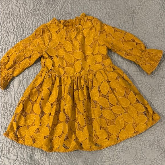 OshKosh B'gosh | Dresses | Yellow Lace Kids Dress Genuine Kids From ...